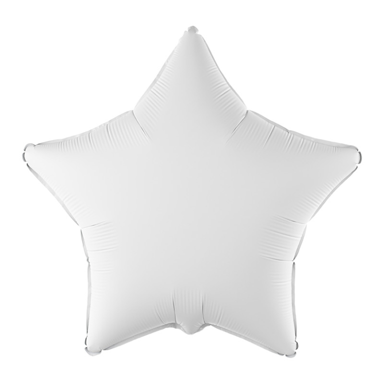 Zvezda mat bela - 46cm - PartyWorld Veleprodaja
